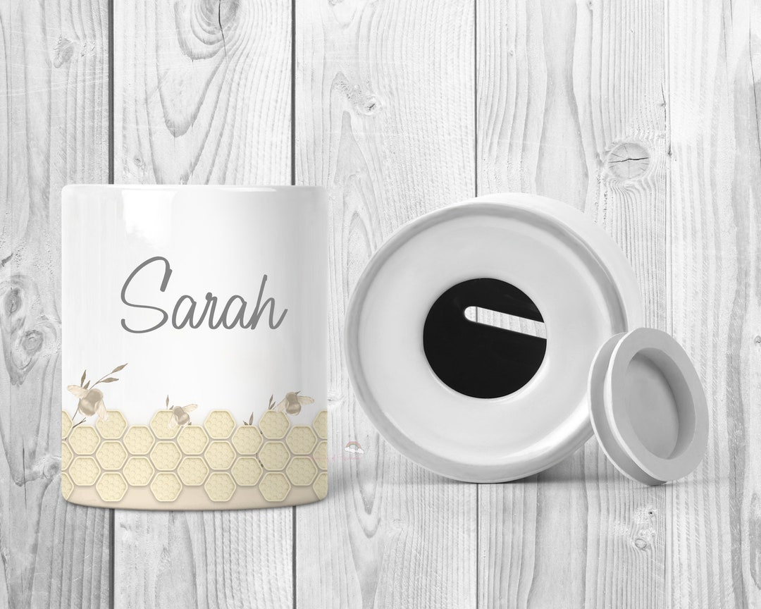 Personalised Bee Money Box | Bee Gift | Coin Bank - Etsy