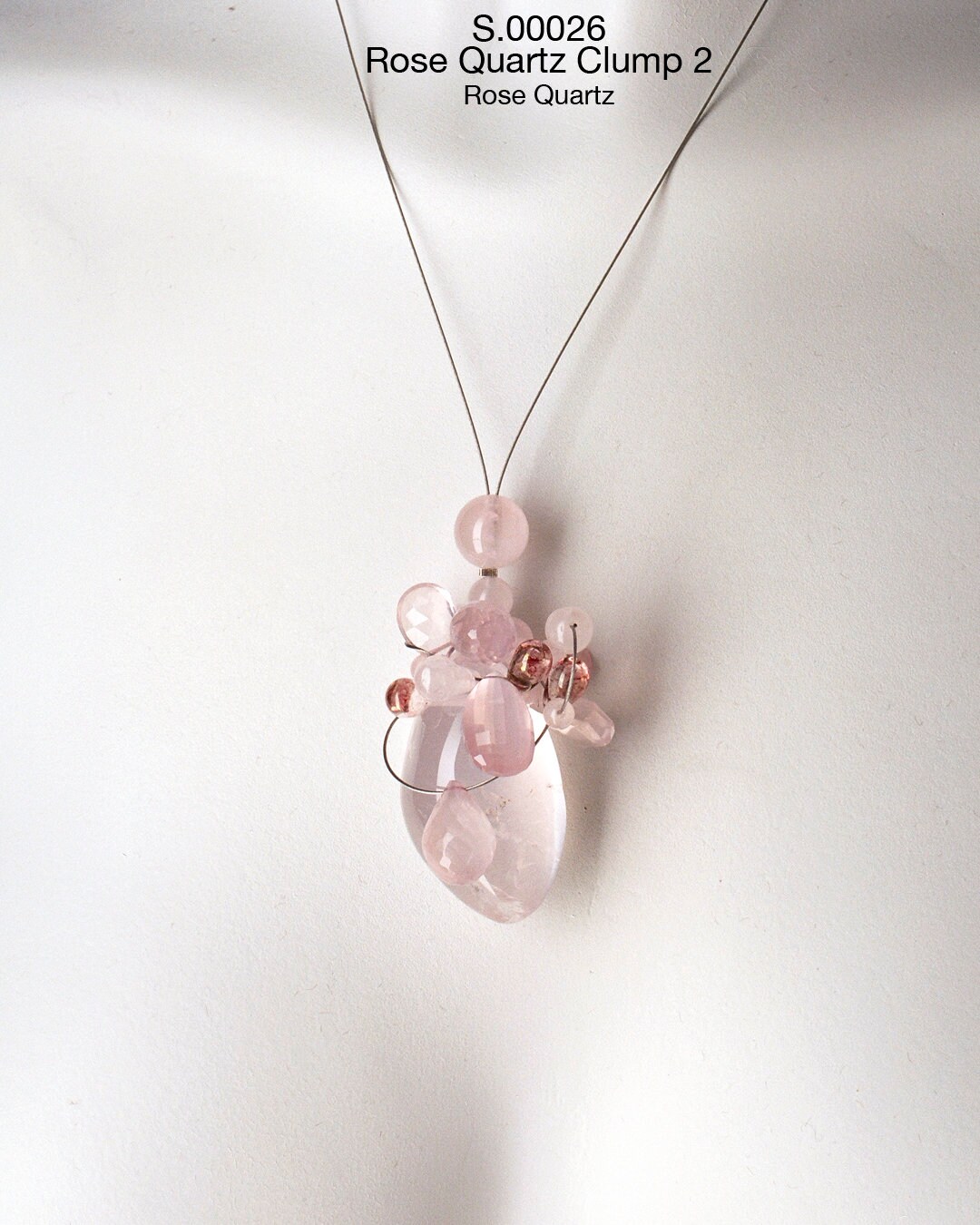 Rose Quartz Clump Two Perfect Valentine's Day, Mother's Day, Girlfriend ...