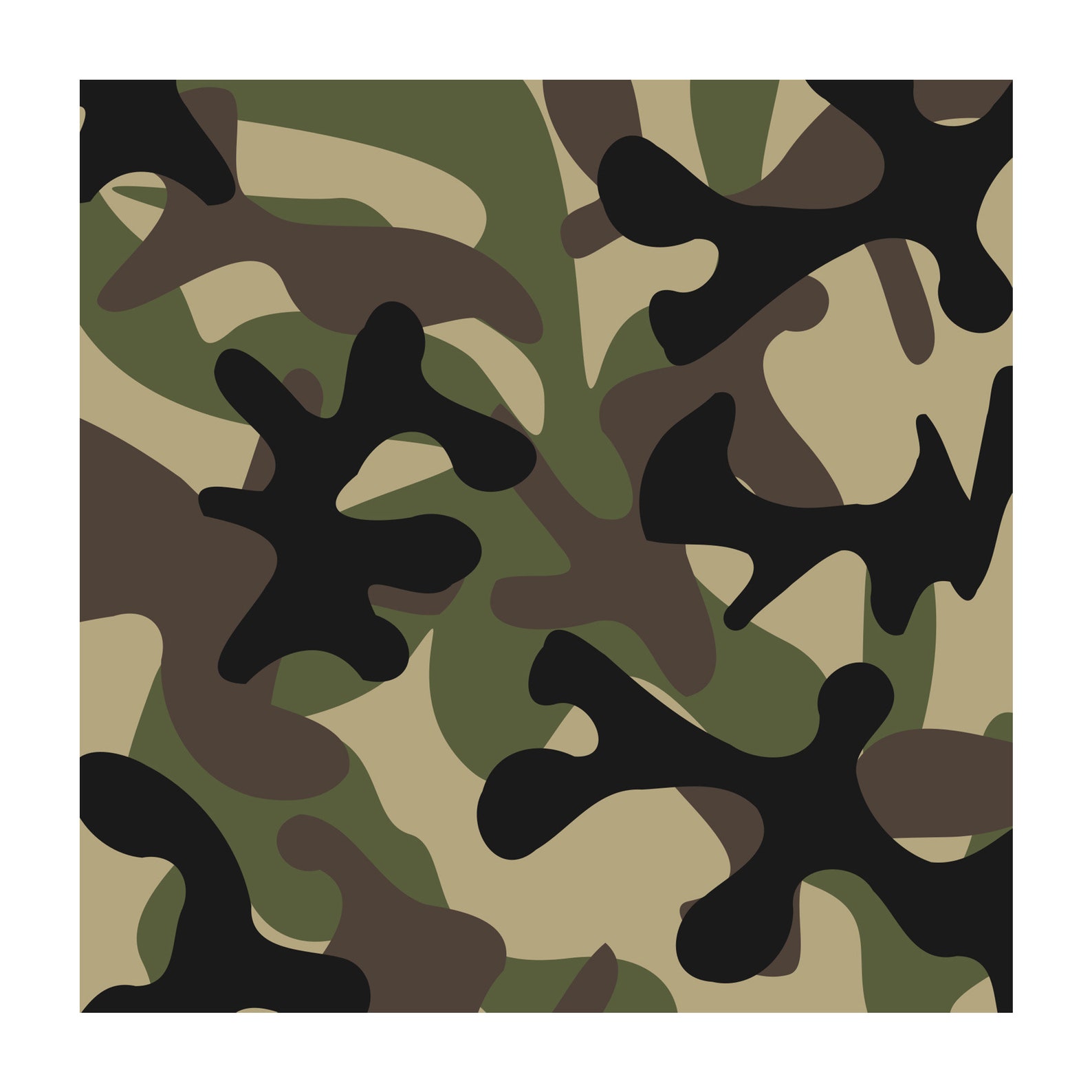 Green Camo Design Svg/layered/military Design/camouflage Seamless ...