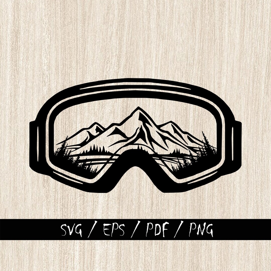 Snow Goggles Vector Svg/unique Svg/goggles/camping Svg/camp Life/hiking ...