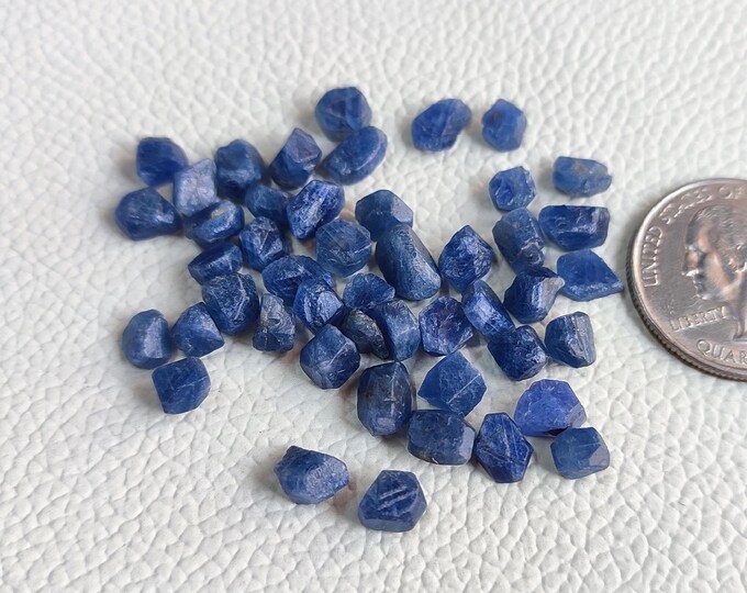 100% Natural Burmese Blue Sapphire Rough| Blue Sapphire Rough Lot ...