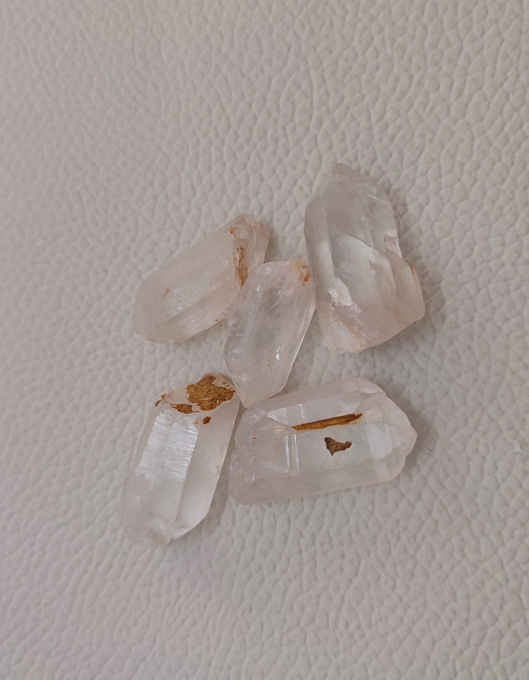 5pcs Mix Size Transparent Natural White Crystal Raw Natural Shape Rough ...