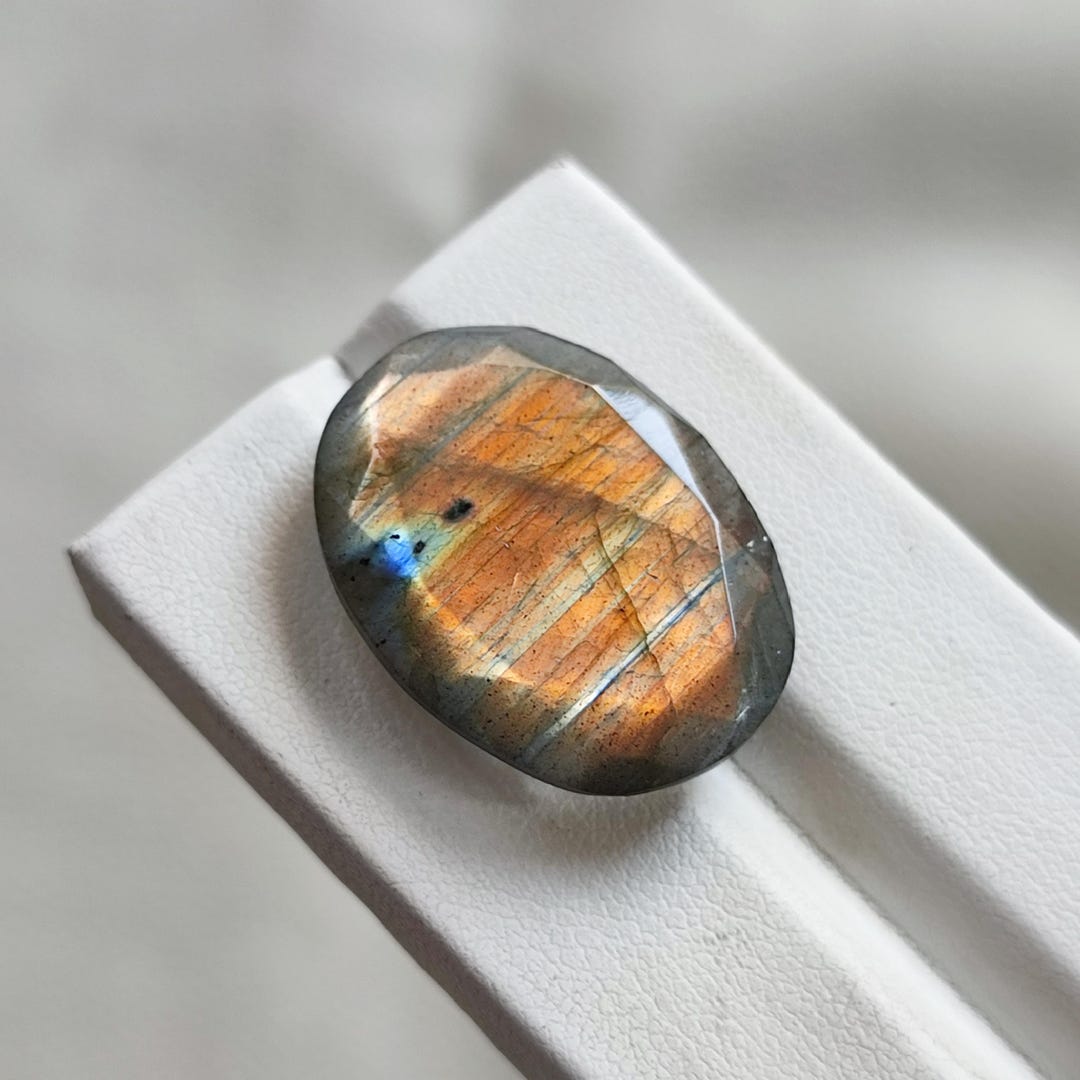 Big 21cts Oval Cut Multi Labradorite AAA+ Multi Labradorite Faceted Cut ...