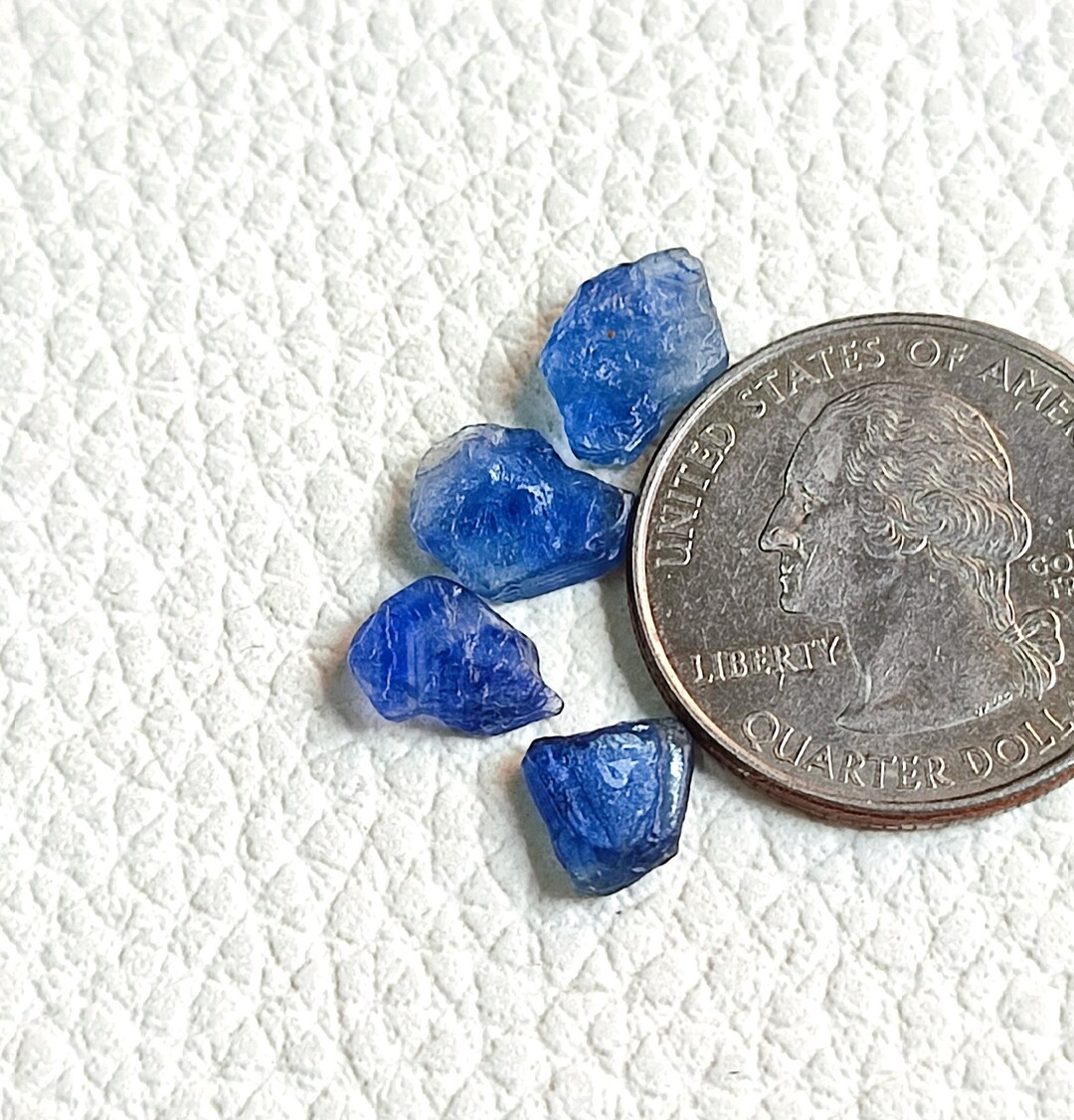 8 Cts Fresh Unpolished Burmese Blue Sapphire Slices Gemstone Rough ...