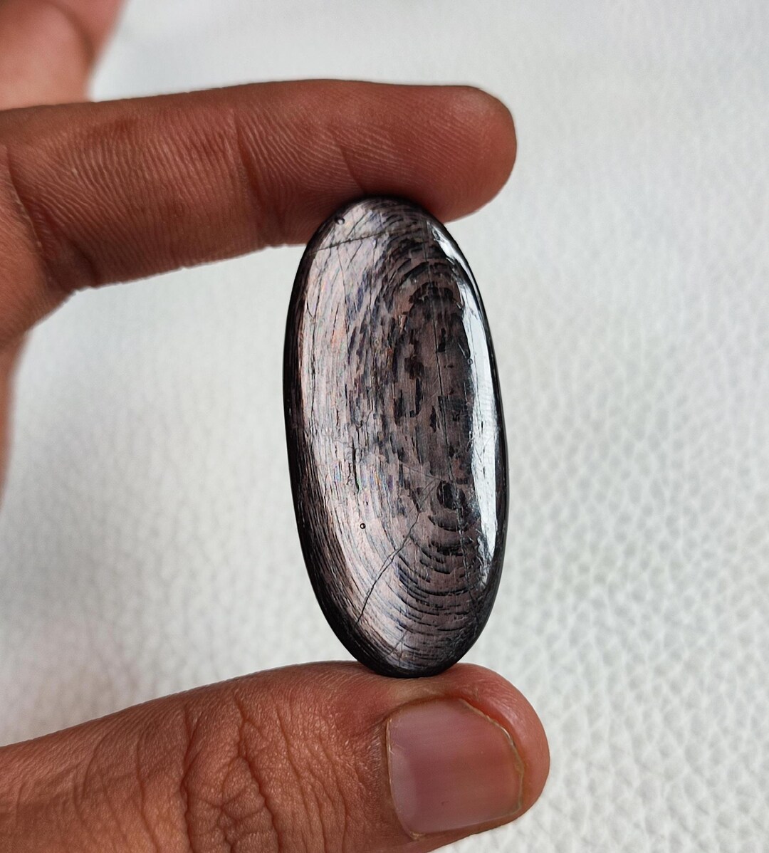 Beautiful Fire Natural Hypersthene Cabochon Gemstone| Rare Long Oval ...