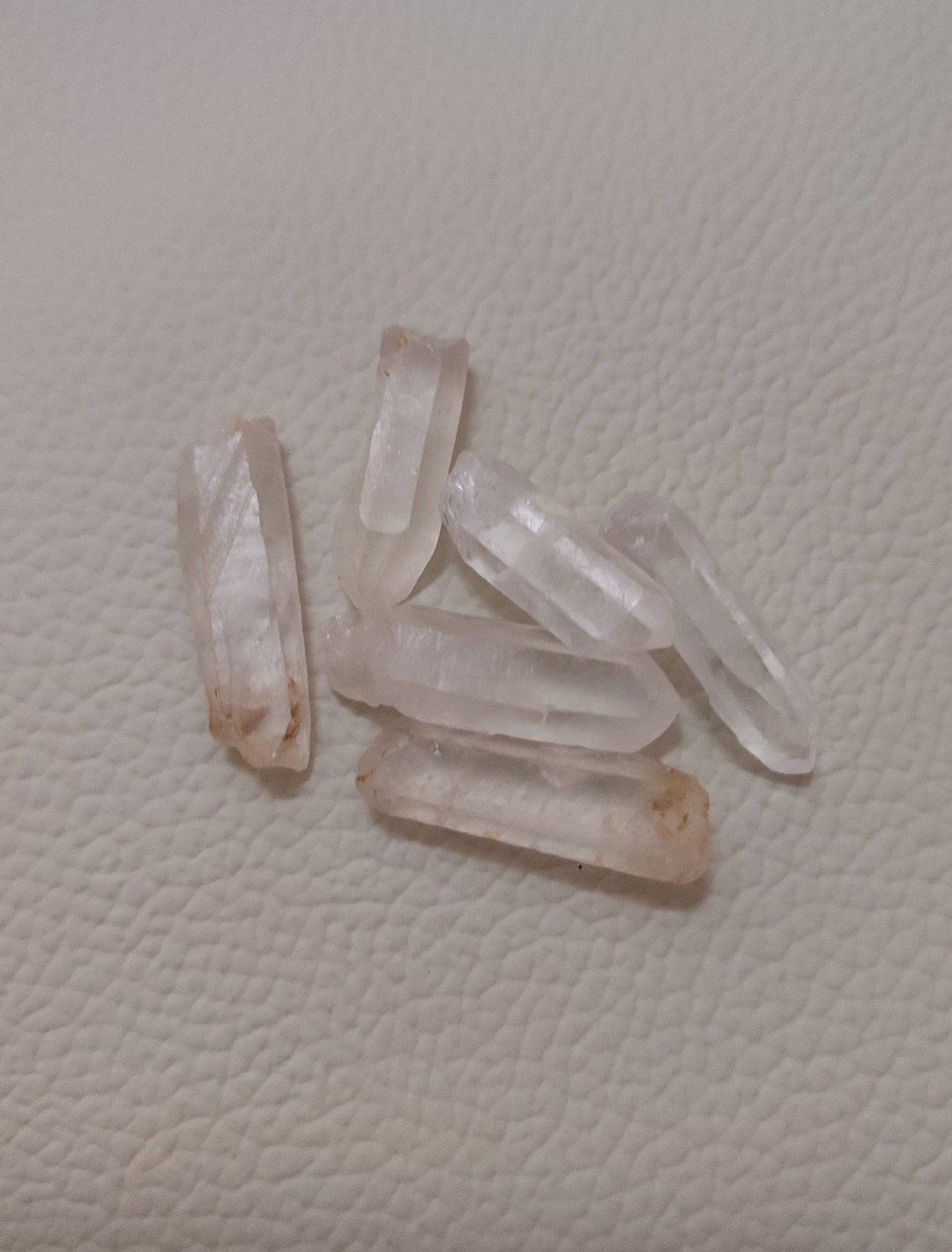 6pcs Mix Size Transparent Natural White Crystal Raw Natural Shape Rough ...