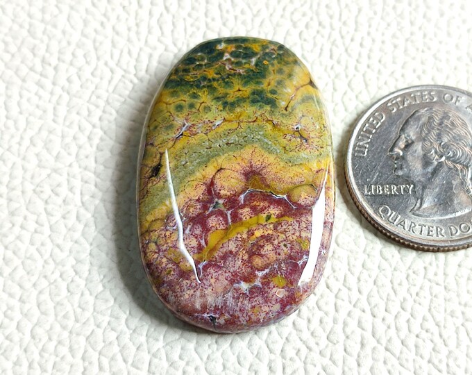 Rare&beautiful Oval Shape Ocean Jasper Cabochon Gemstone for Making ...