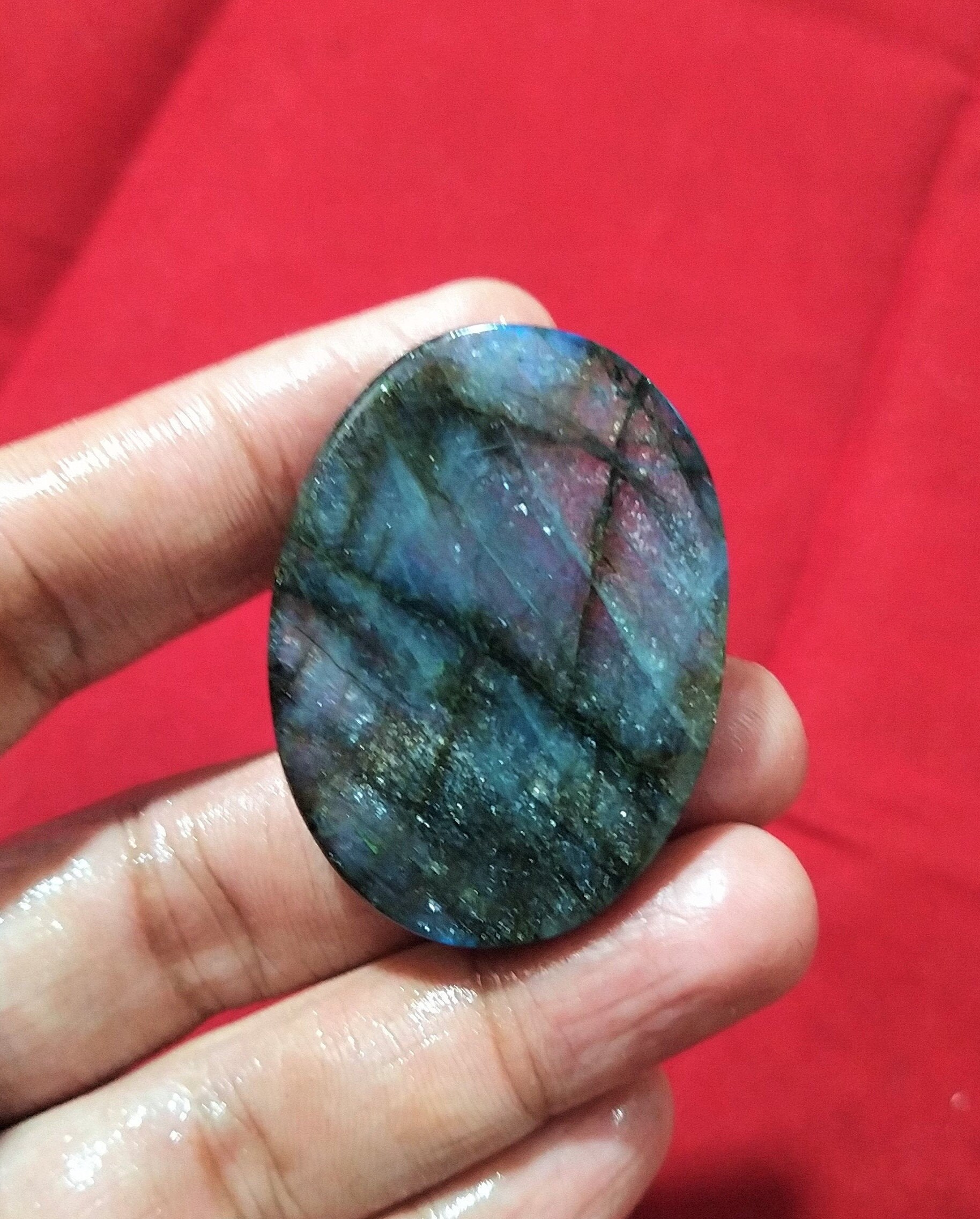 Smooth Transparent 100Cts Oval Blue Labradorite Cabochon | Etsy
