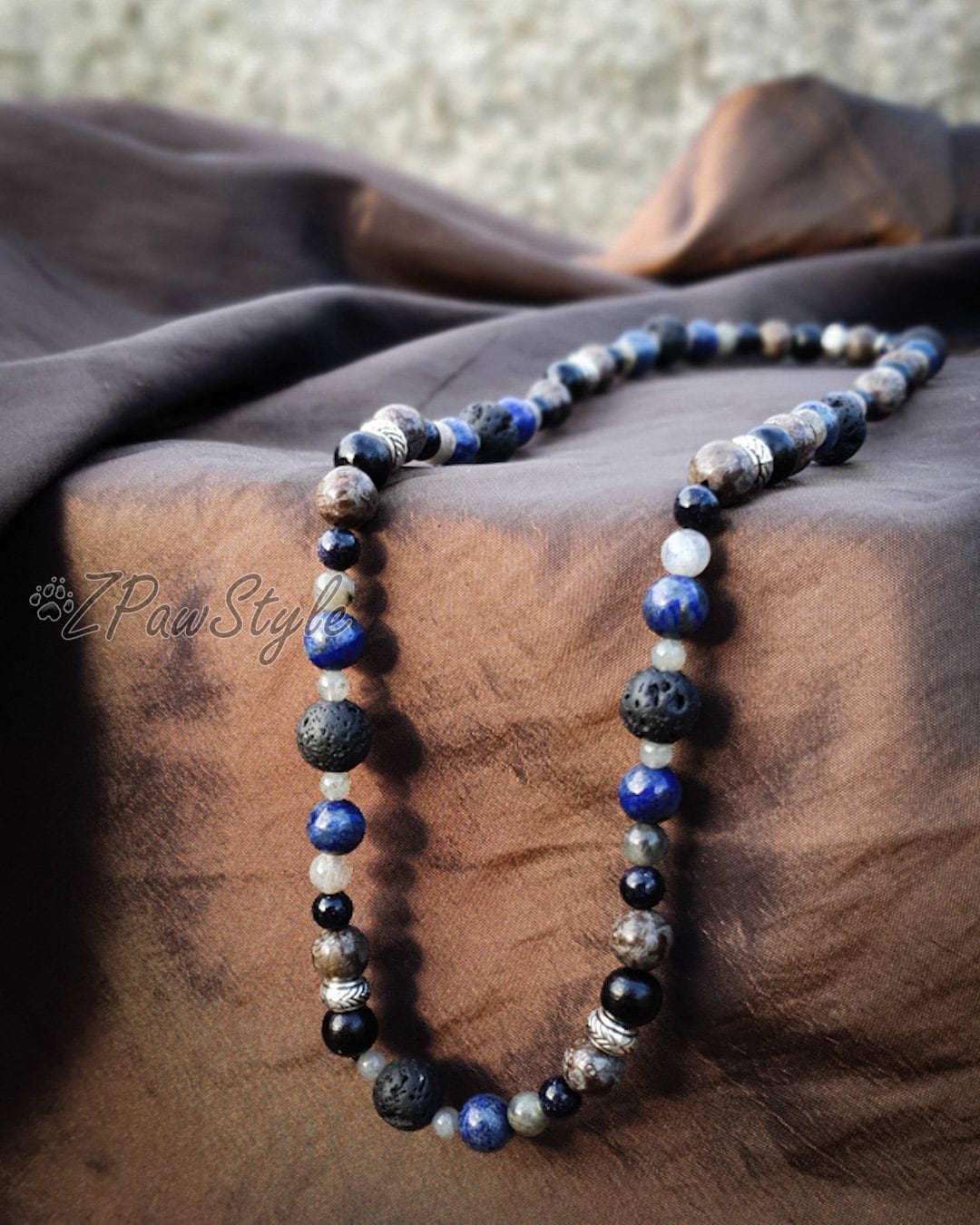 Beaded Necklace Jewellery for Dogs Staffy Collar Pitbull Amstaff Bully ...