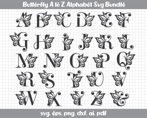 Butterfly Letters Font