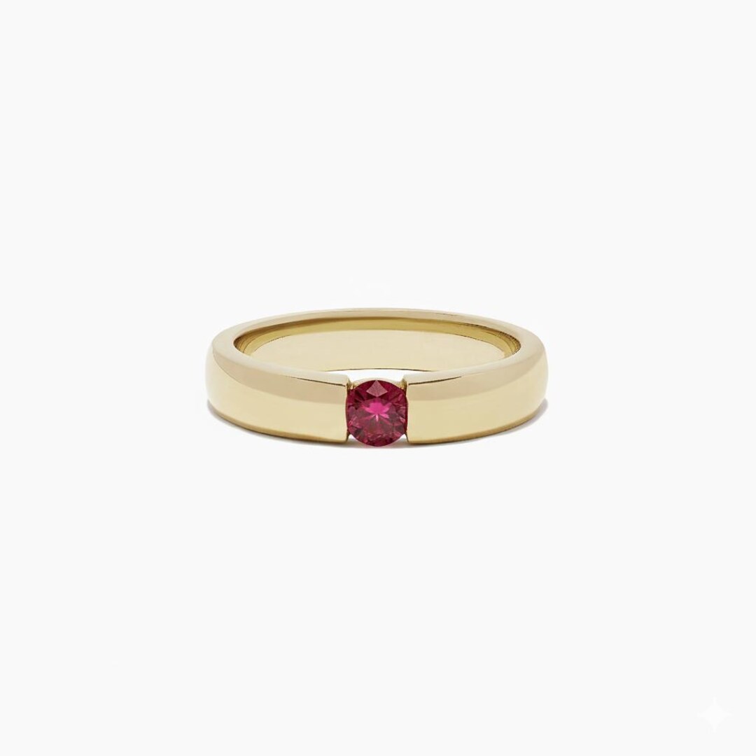Mens Ruby Ring, Ruby Signet Ring, Gold Ruby Ring, Silver Ruby Gemstone ...