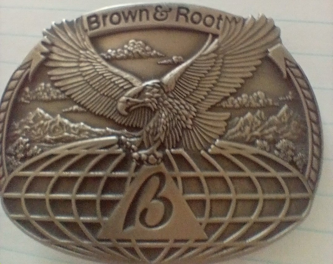 Brown and Root Belt Buckle Serial Number Koza's Inc. - Etsy
