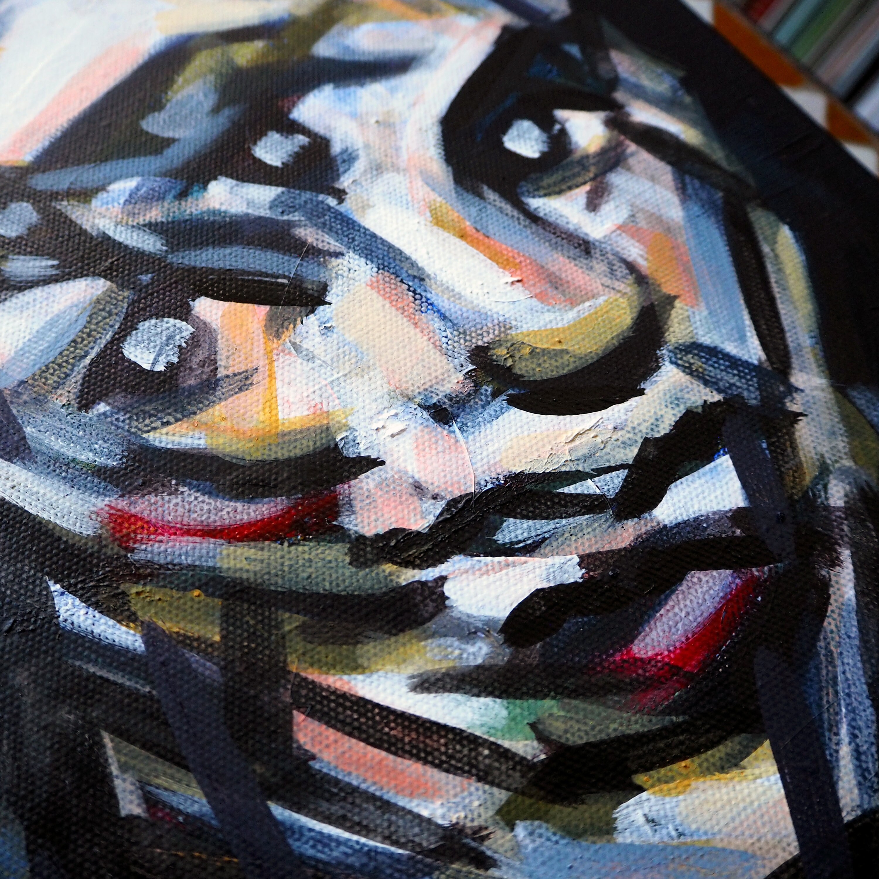 Art Print: Woman's Head in Multiple Perspectives | Acrylic Abstract ...