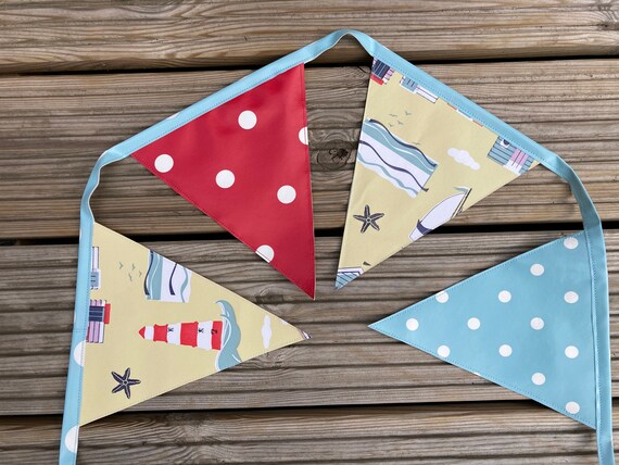 Seaside Bunting/ Nautical Bunting/ Beach Bunting/ Waterproof | Etsy UK
