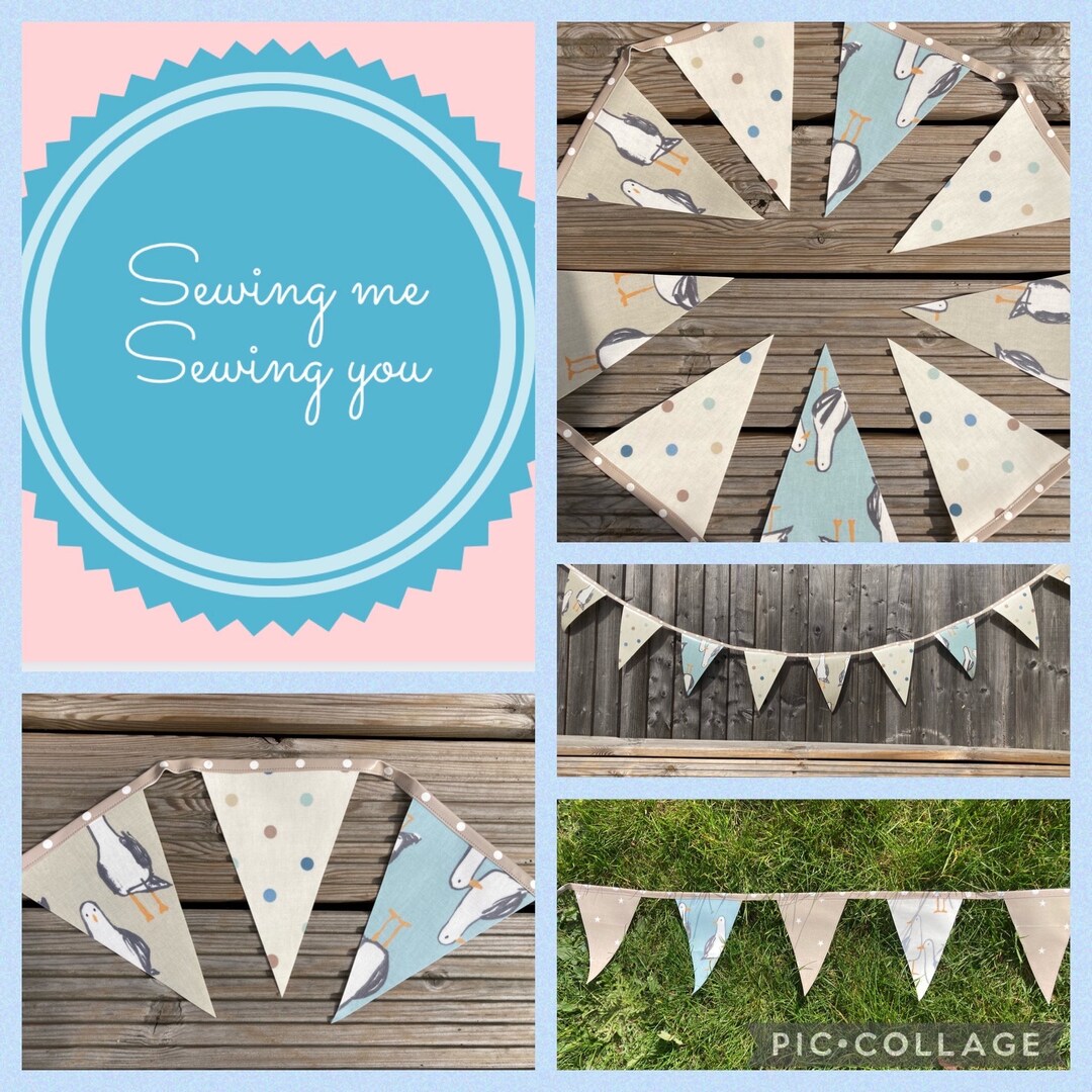 Seagull Bunting/ Seaside Bunting/ Beach Bunting/ Garden Bunting ...