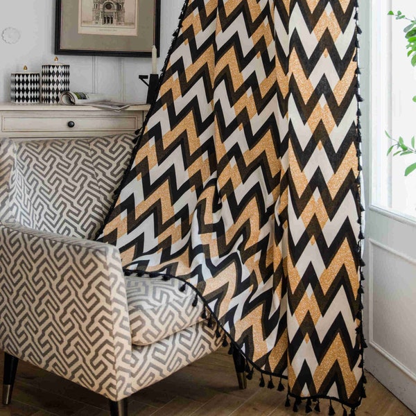 Chevron Curtains - Etsy Canada