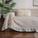 Sofa Throw Blanket, Beige Couch Throw, Bohemian Knitted Blanket,throw ...