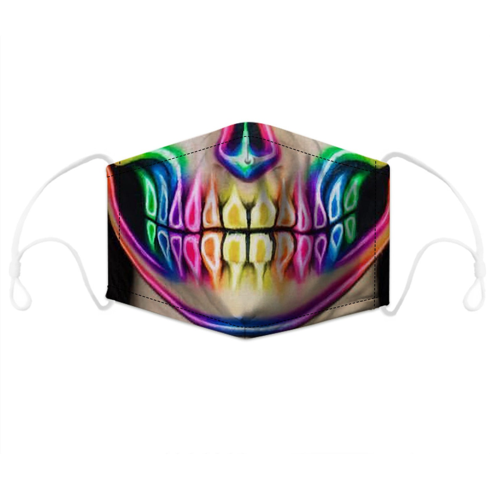 Cyberpunk Skull Mask Funny Face Maskwashable Face Mask | Etsy