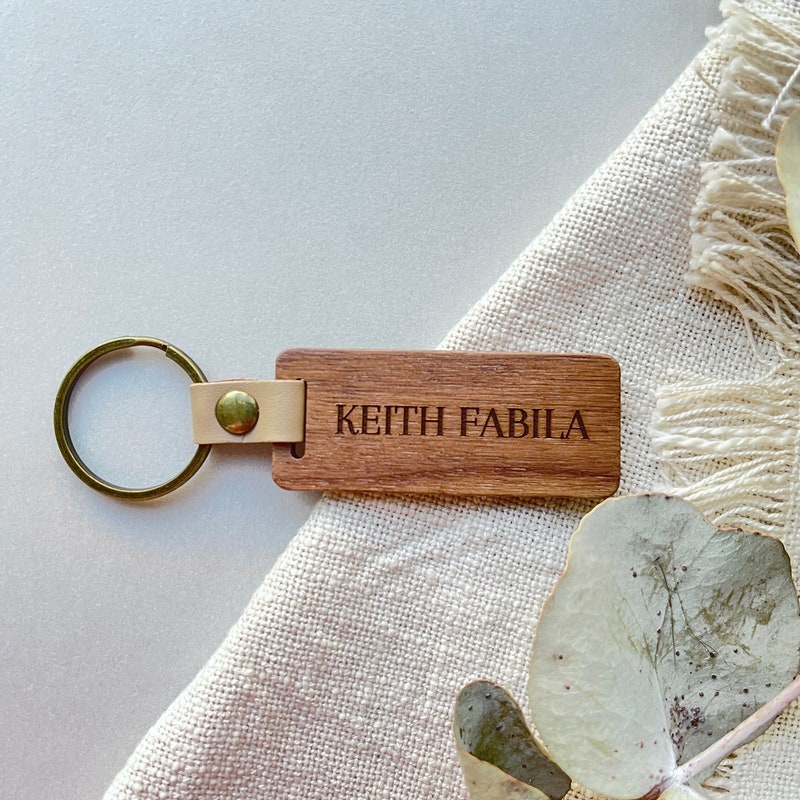 Wooden Keychain - Etsy