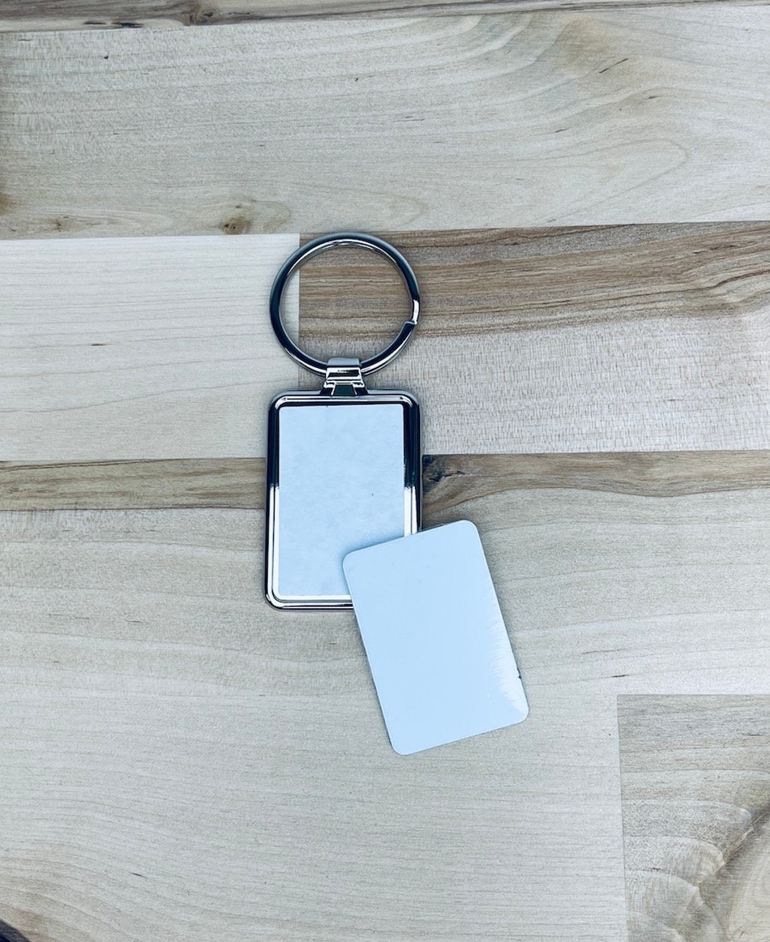 BLANK Rectangle ALLOY Sublimation Keychain Heavy Duty Alloy Sublimation ...