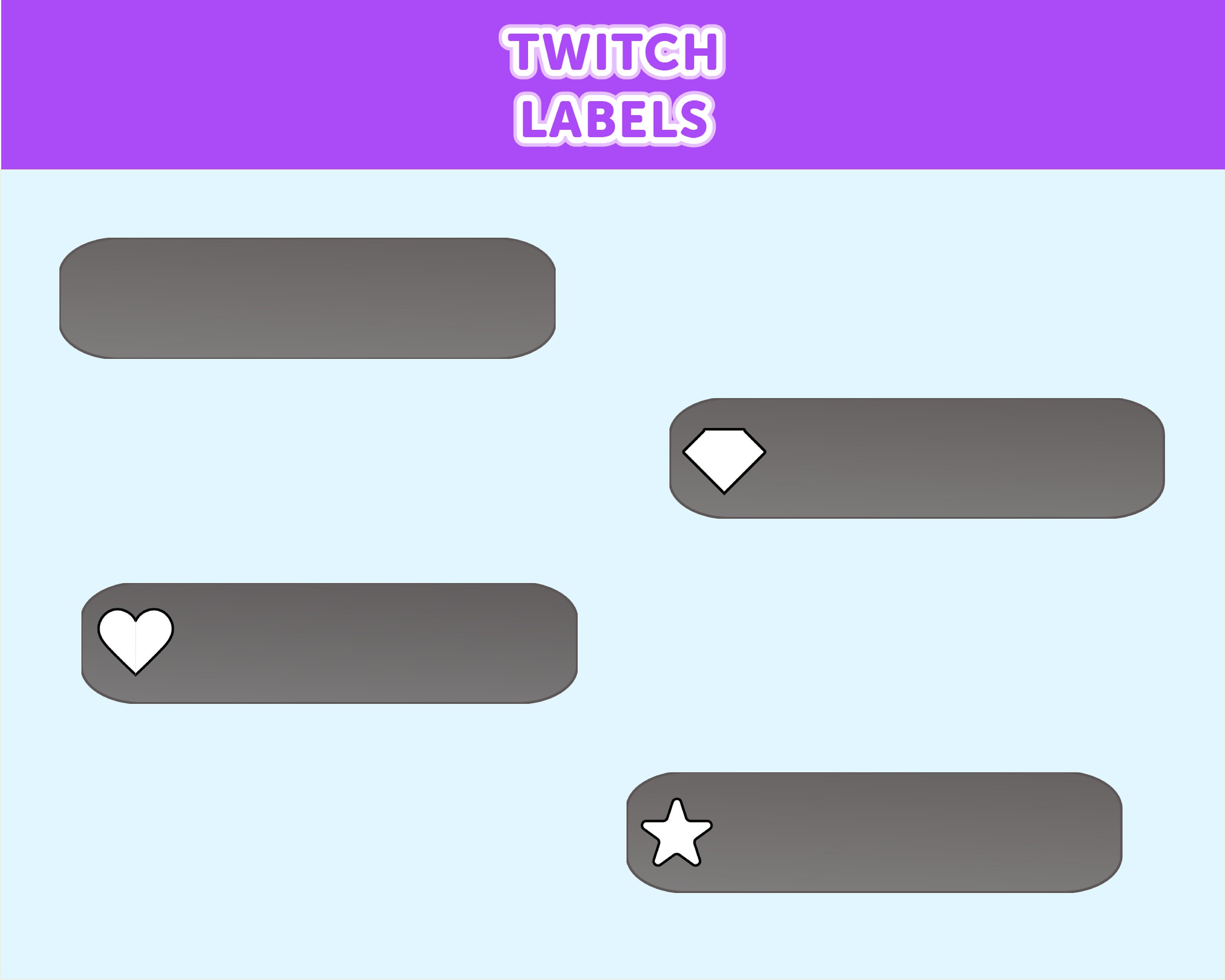 Twitch Overlay Package | Kawaii Black Cat Theme |chat Box, Panel, Alert ...