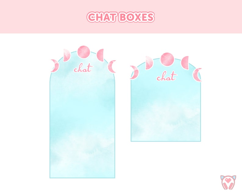 Twitch Overlay Package | Moon Phase Theme | Chat Box, Panel, Alert ...