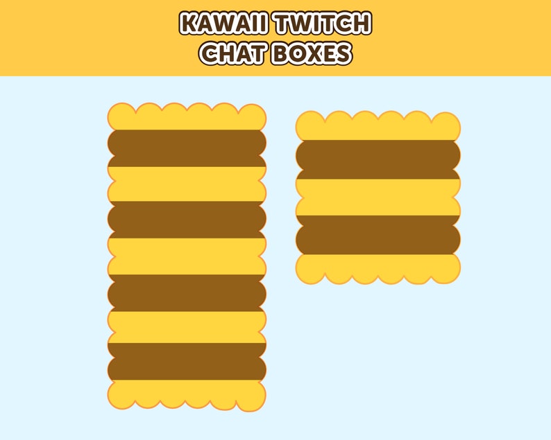 Twitch Overlay Package | Kawaii Honey Bee Theme | Chat Box, Labels ...