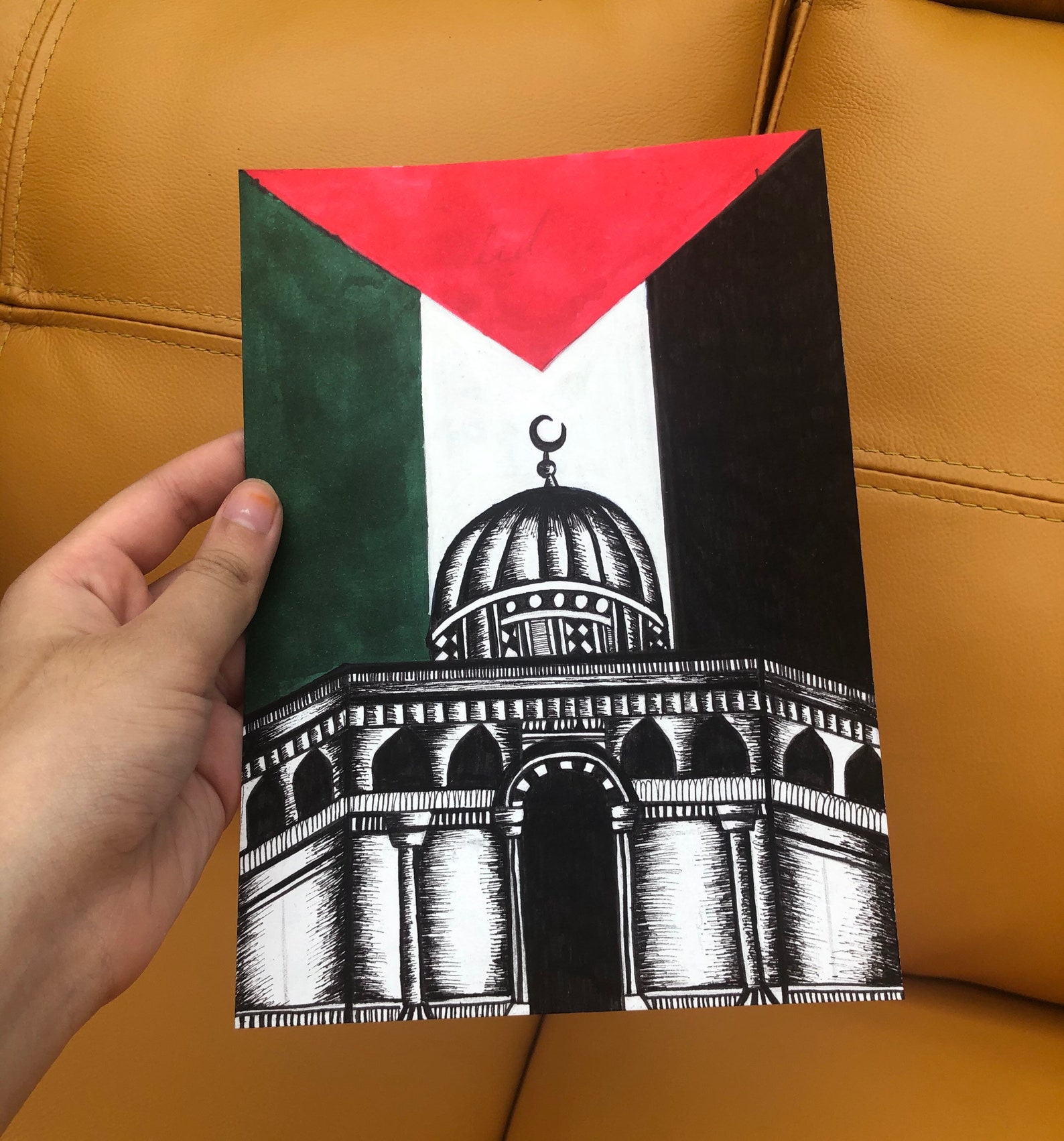 Palestine flag art | Etsy