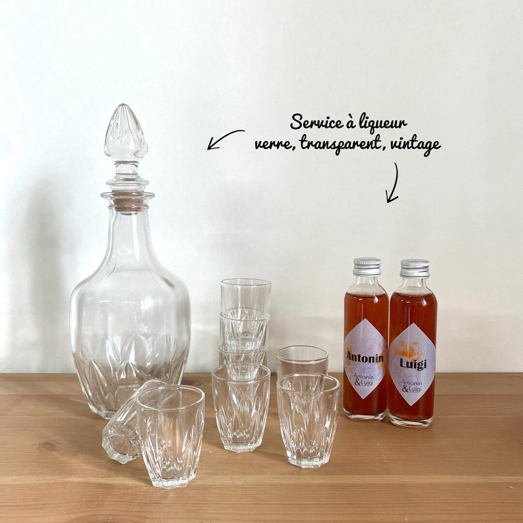 Liqueur Service Digestive With Carafe Vintage Very Good Condition ...