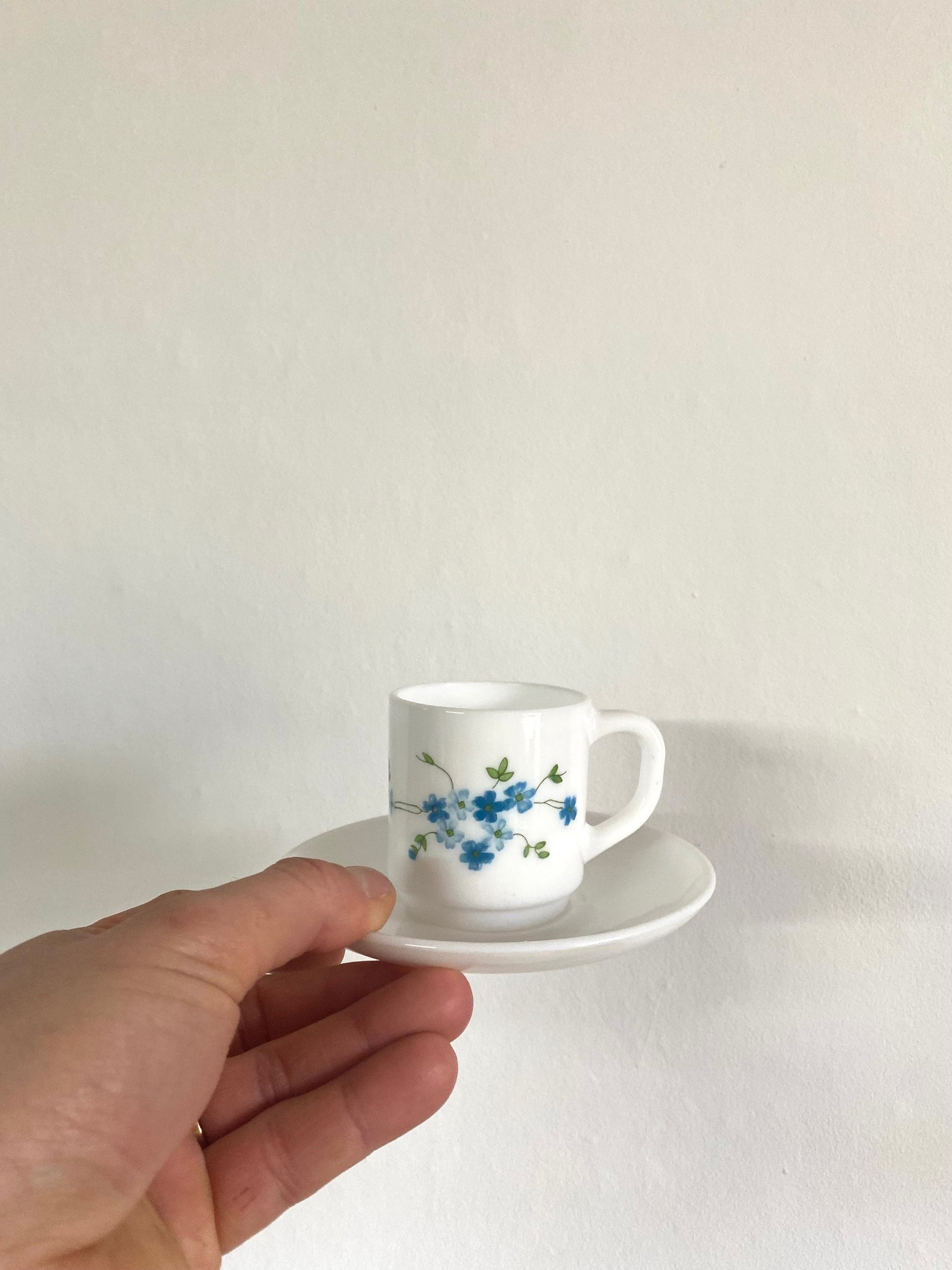 Cups Arcopal Vintage Luminarc Arcopal Forget-me-not - Etsy