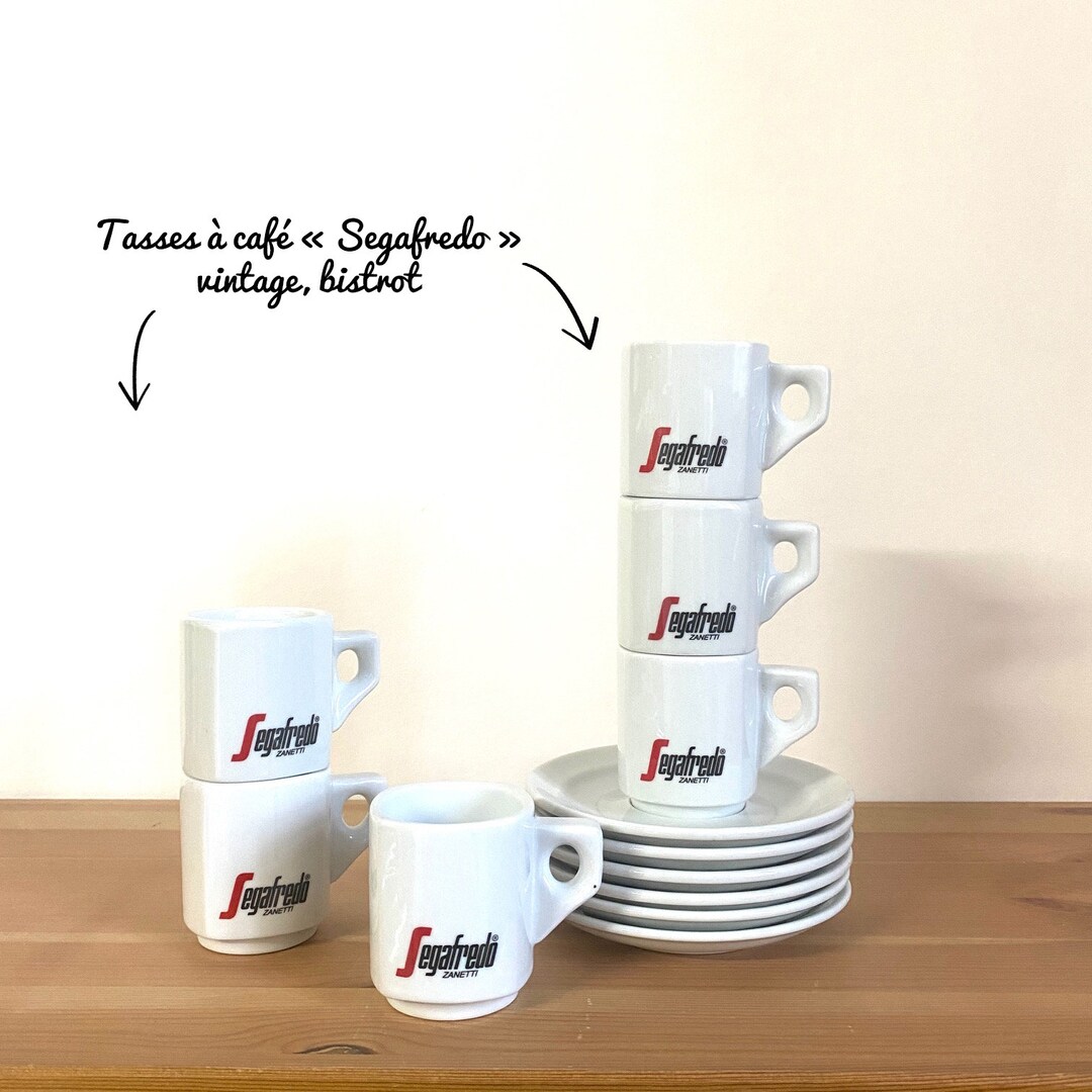 Coffee Cups - Espresso - Vintage - Bistro - Segafredo - Etsy