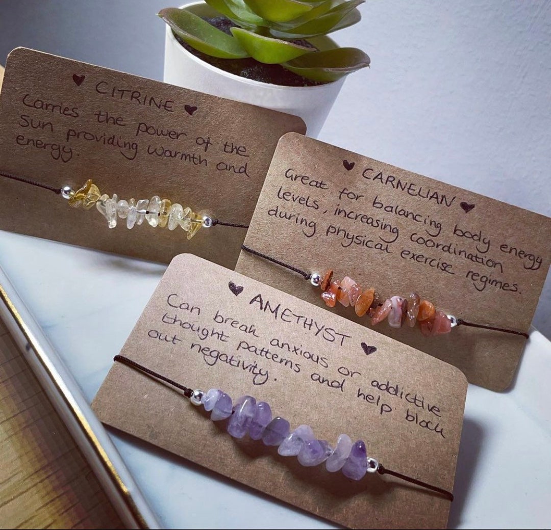 Adjustable Crystal Cord Bracelets - Etsy
