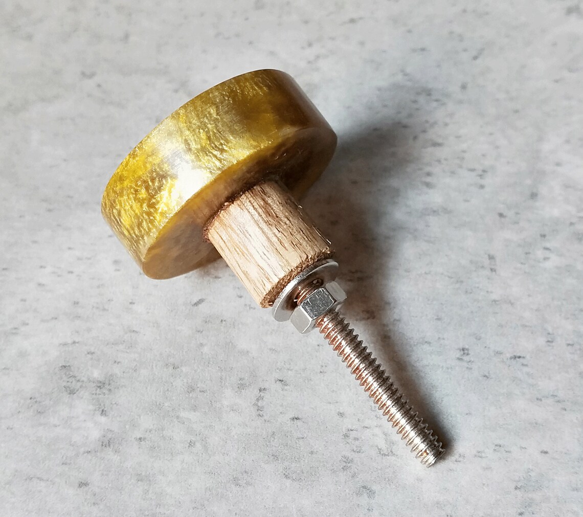 Wood Resin Knobs Drawer Pulls Kitchen Cabinet Knobs Brown | Etsy