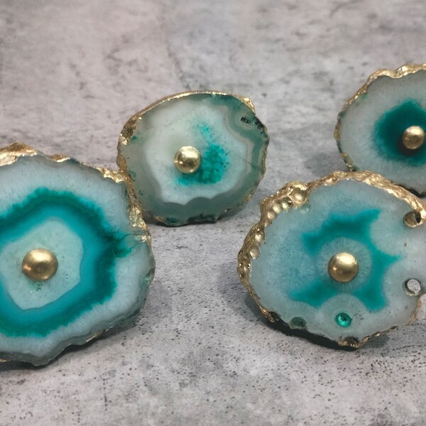 Agate Drawer Pulls - Etsy