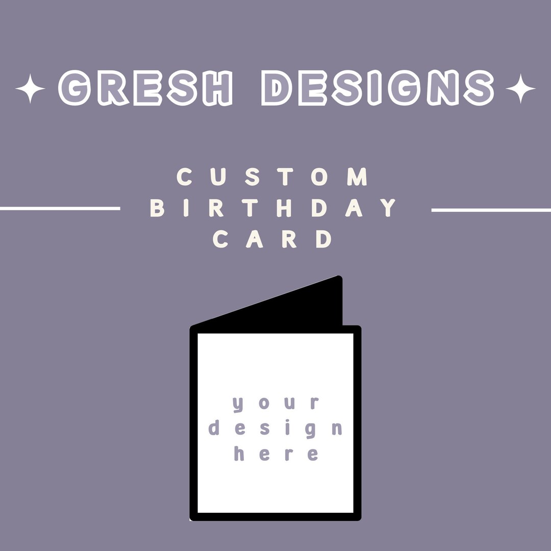 Custom Card Etsy