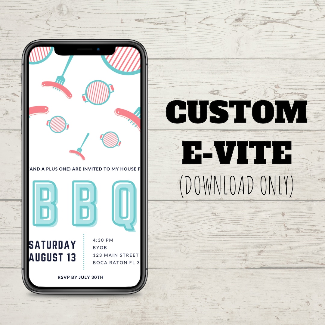 Custom Electronic Invitation - Evites Any Occasion || Birthday ...