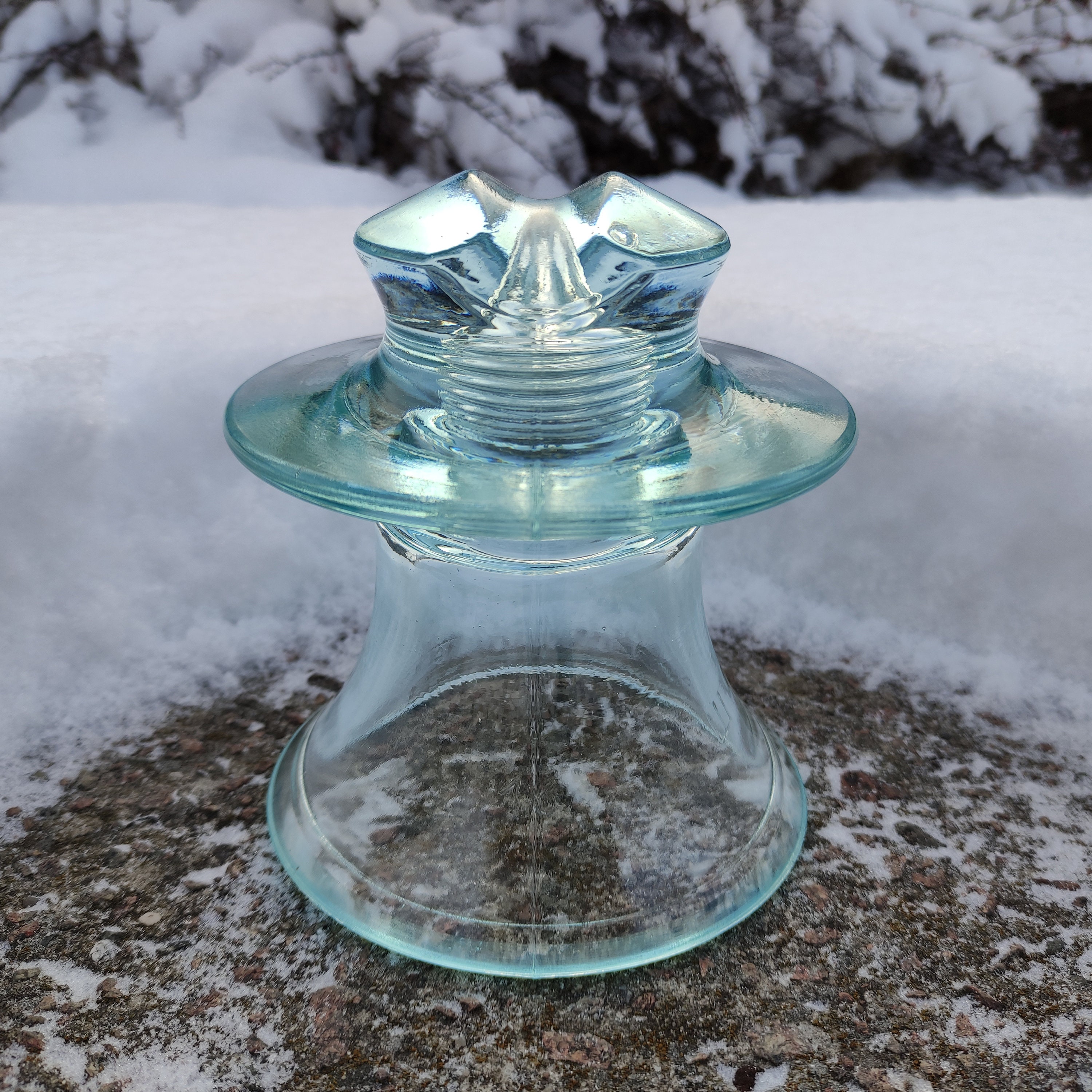 GLASS INSULATOR Turquoise INSULATORS Light Blue Modern Electrical ...