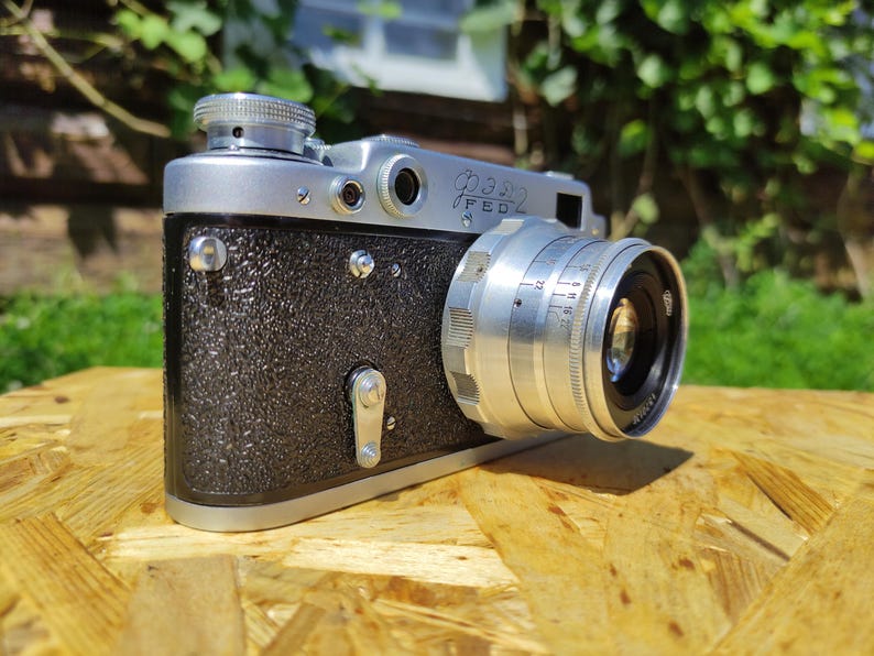 Vintage FED-2 Soviet Camera, Industar-26m Lens, Original Box, 1950s - Etsy