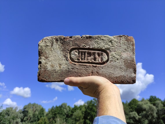 Antique clay brick ZUPAN Bricks Collection 1930s Original Cool | Etsy