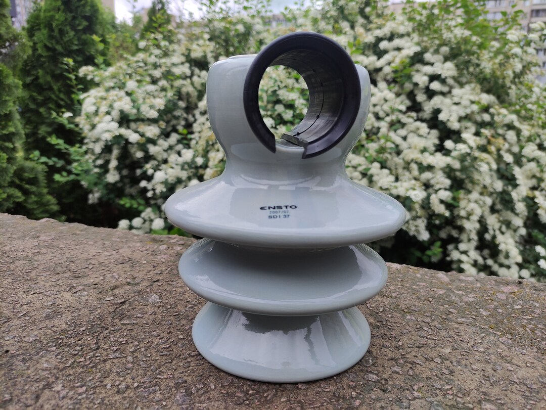 Light Blue INSULATOR Ceramic Porcelain Ensto // Collectible Ceramic ...