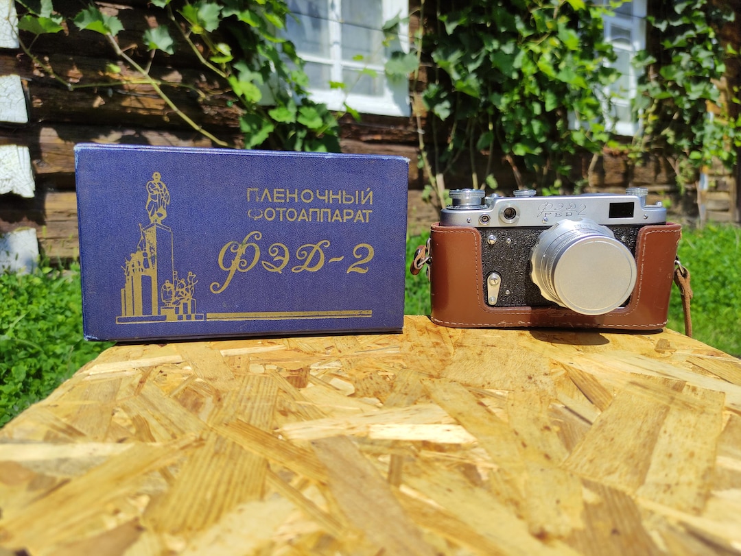 Vintage FED-2 Soviet Camera, Industar-26m Lens, Original Box, 1950s - Etsy