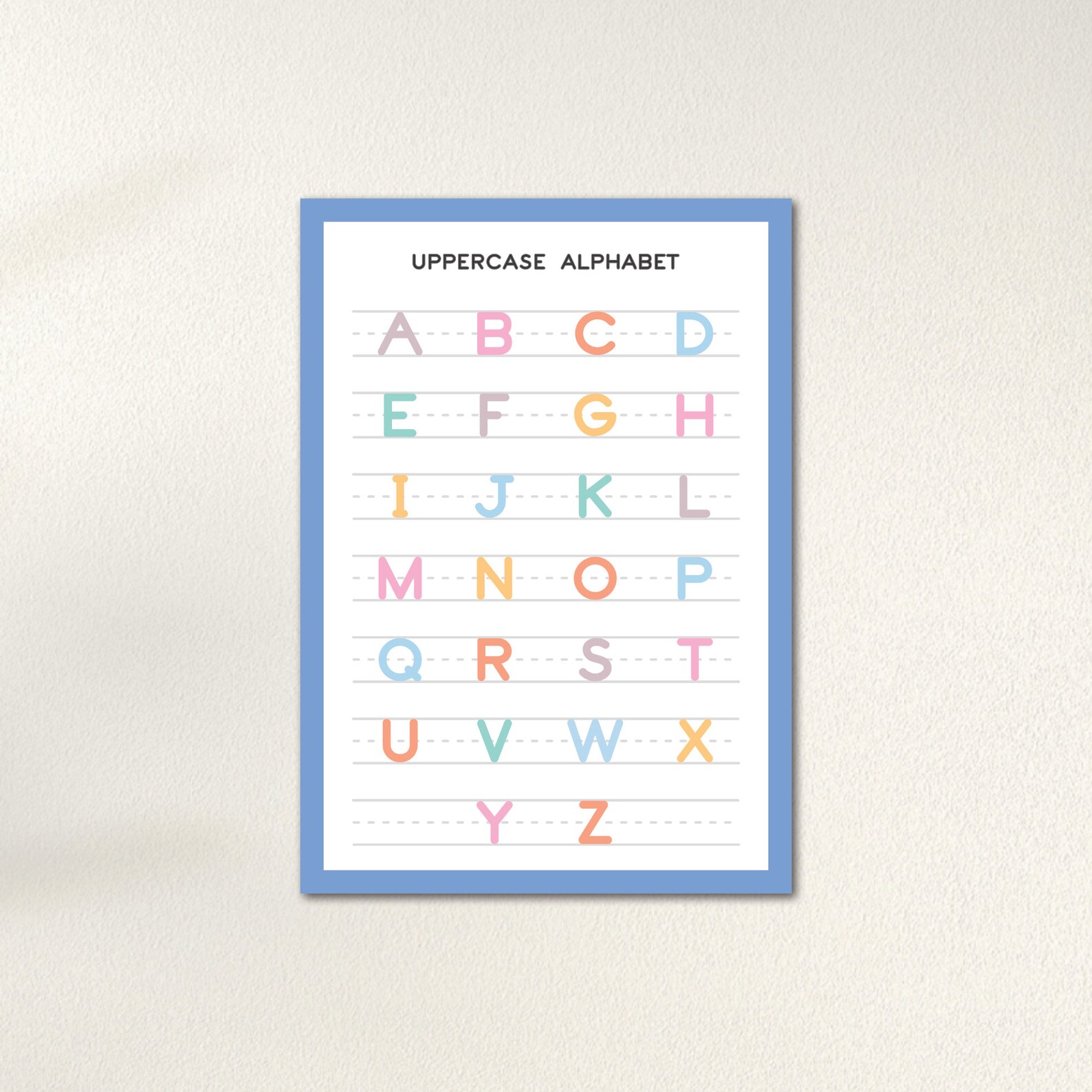 Uppercase Alphabet Poster Letter, 11x17in or 18 X 24in Size, Classroom ...