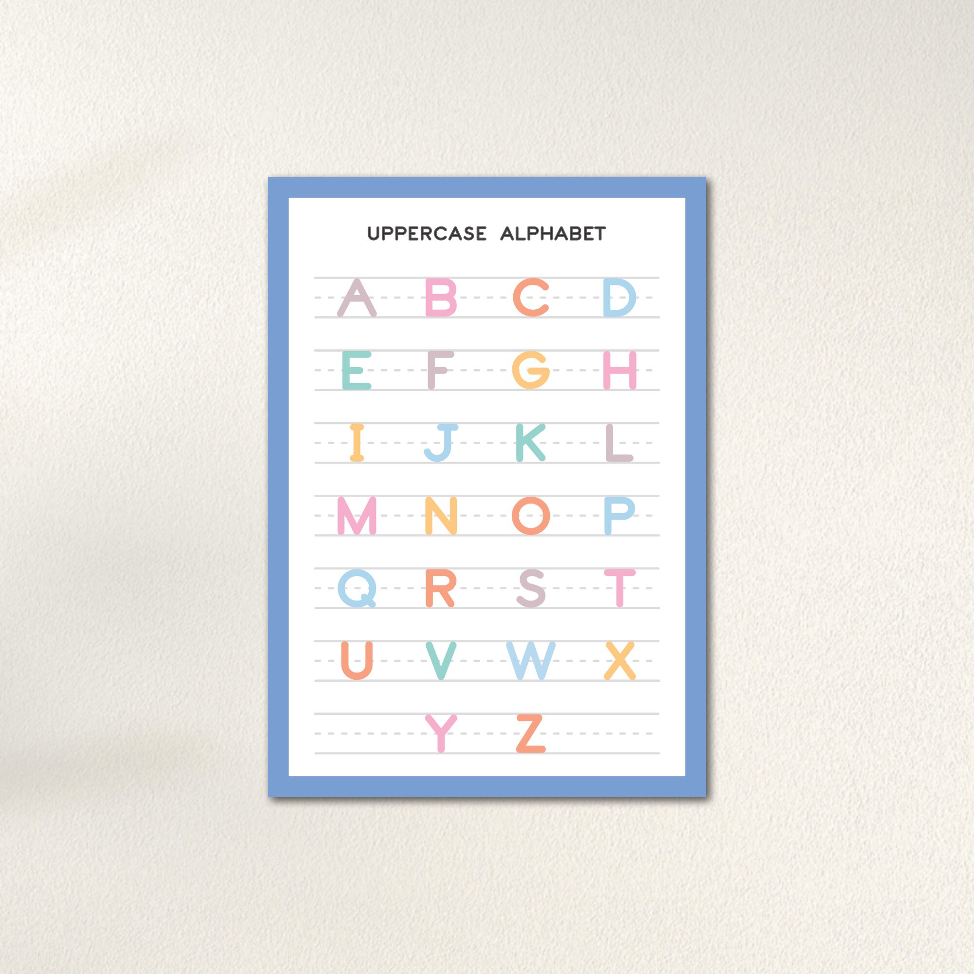 Uppercase Alphabet Poster Letter, 11x17in or 18 X 24in Size, Classroom ...