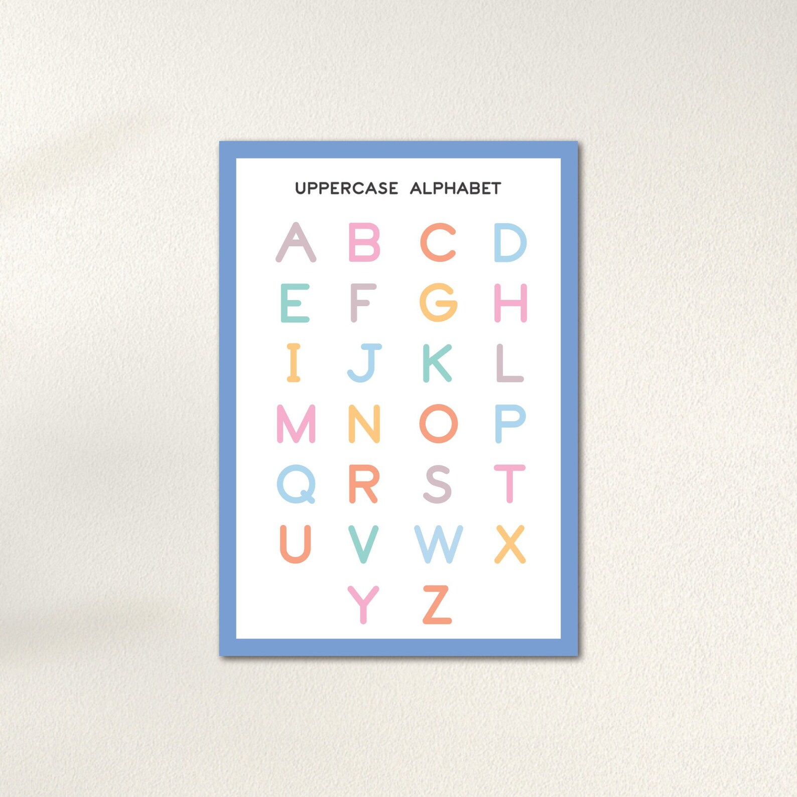Uppercase Alphabet Poster Letter, 11x17in or 18 X 24in Size, Classroom ...