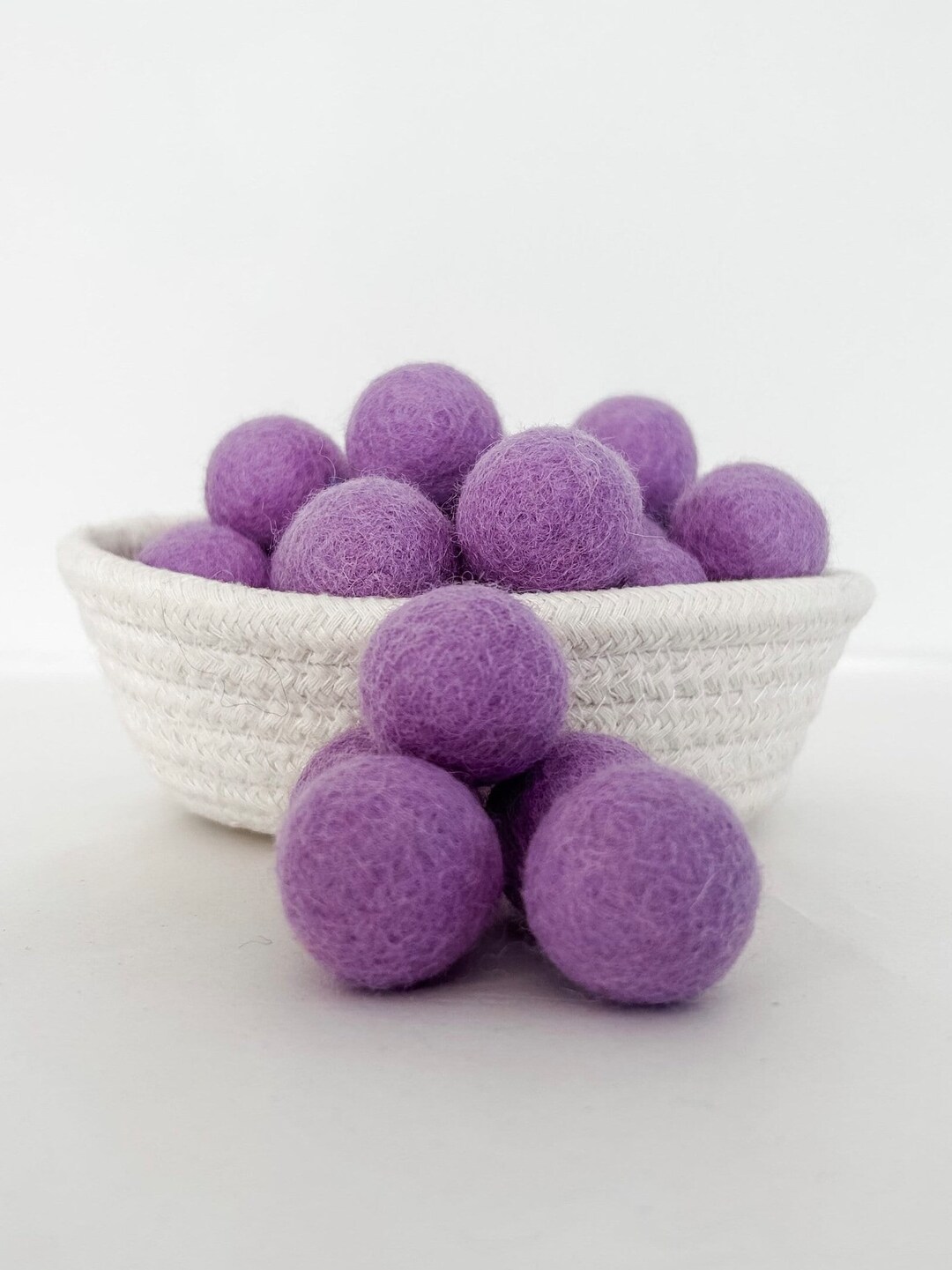 Violet Felt Ball, 2.5 Cm Felt Ball, DIY Felt Ball Garland, Wool Felt ...