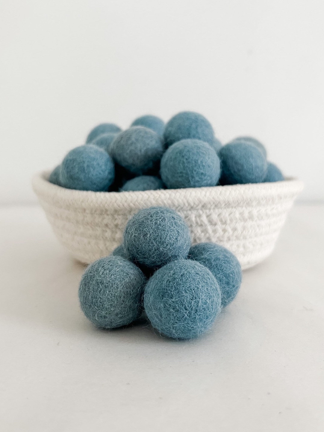 Sky Blue Felt Ball, 2.5 Cm Felt Ball, DIY Felt Ball Garland, Wool Felt ...