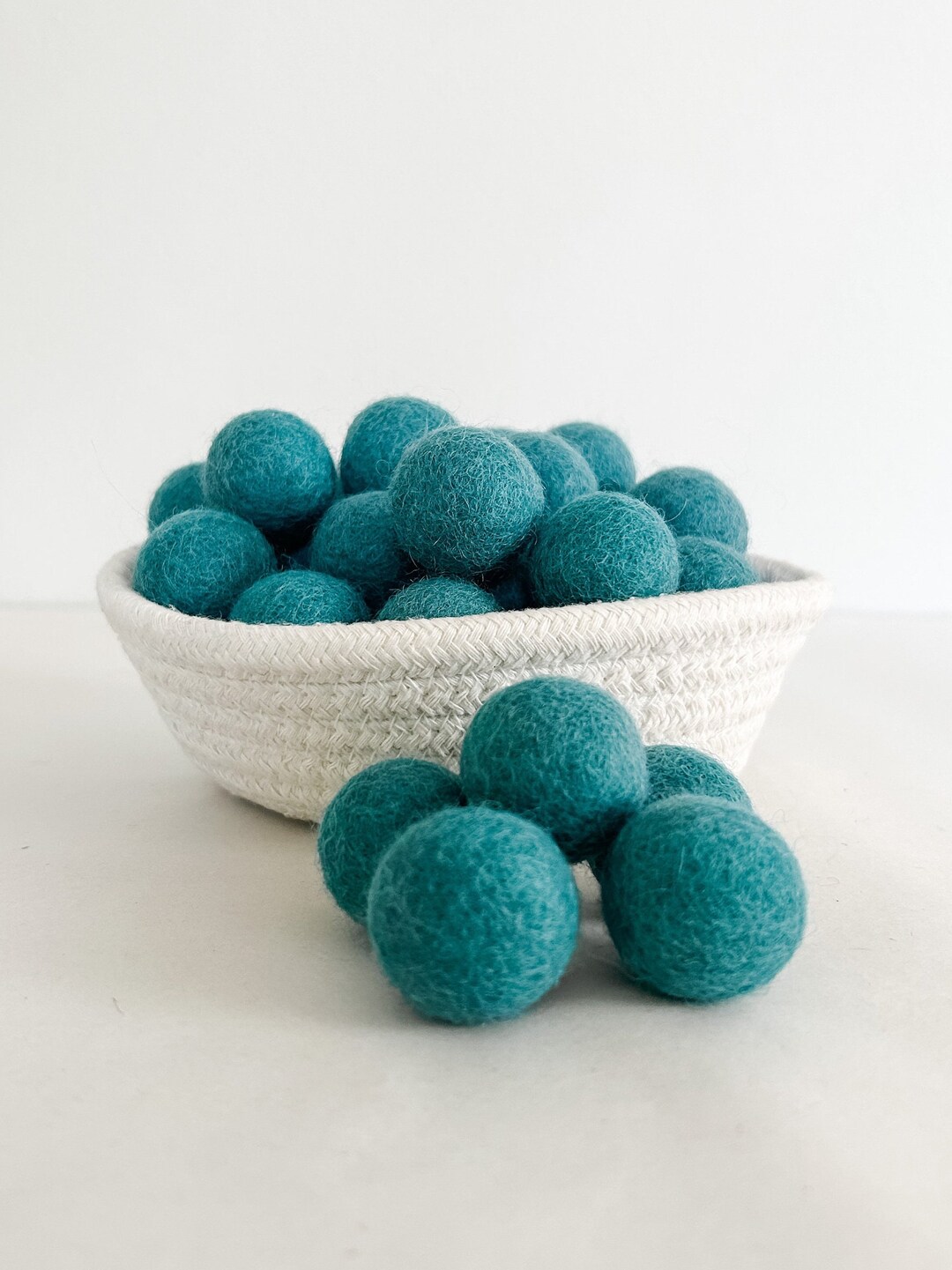 Teal Felt Ball, 2.5 Cm Felt Ball, DIY Felt Ball Garland, Wool Felt ...