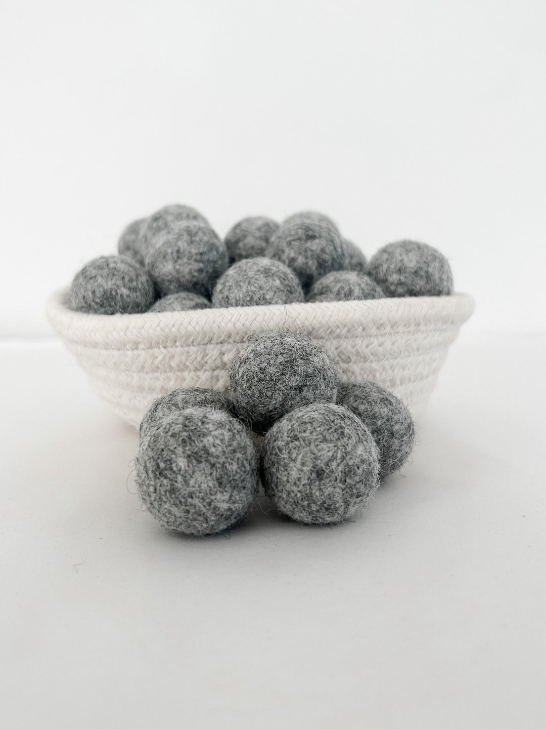 Heather Gray Felt Ball, 2.5 Cm Felt Ball, DIY Felt Ball Garland, Gray ...