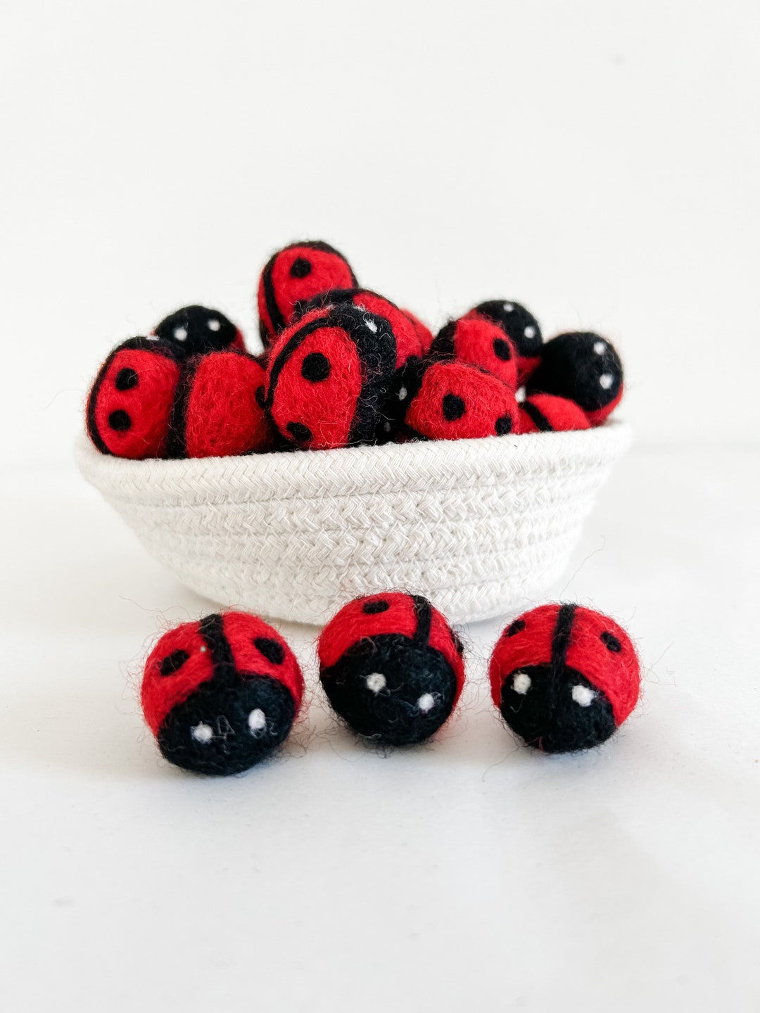 Felt Ladybugs, Felt Insects, Flisat Table Accessories, Bug Sensory Play ...