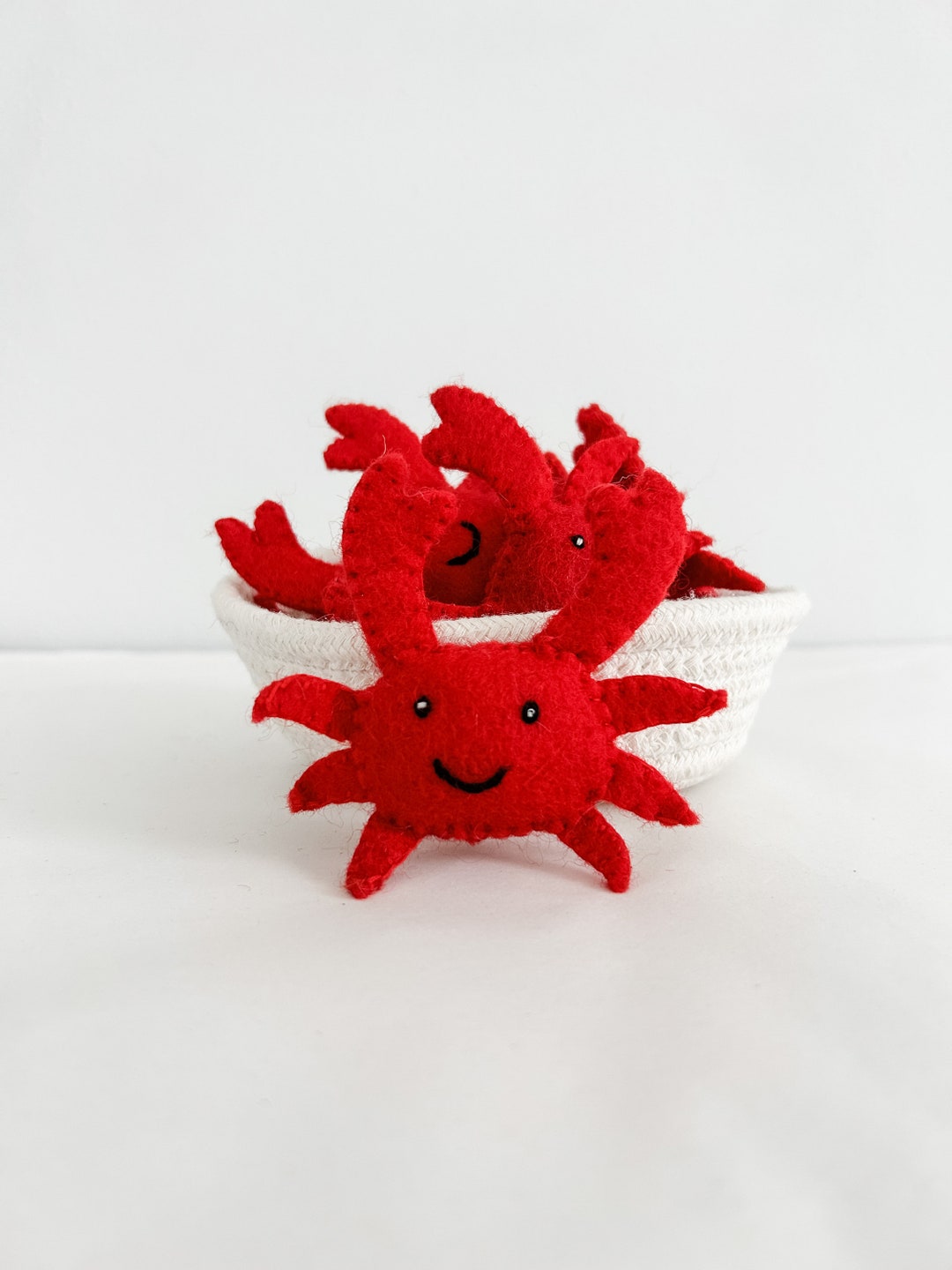 Felt Crab, Felt Sea Creatures, Ocean Sensory Play, DIY Ocean Baby ...